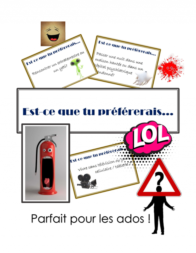 Est-ce que tu préférerais… - Hapax